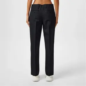 Prada High-waist Pleated Wide Leg Trousers