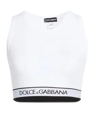 Dolce & Gabbana Cropped Ribbed Tank Top