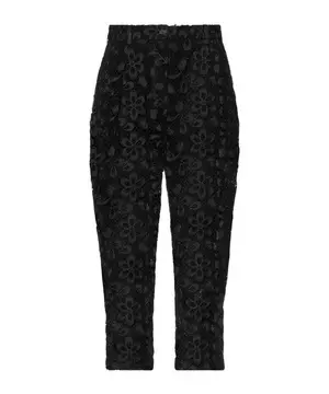 Dolce & Gabbana Solid Color Tapered Pants - Black