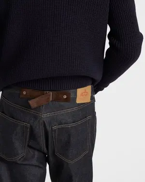 Prada Triangle-logo Straight-leg Jeans