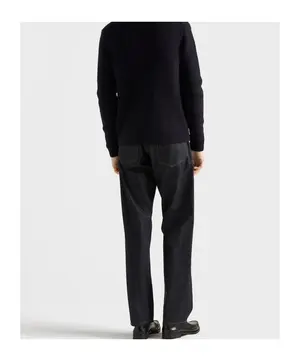 Prada Triangle-logo Straight-leg Jeans