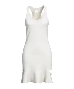 Burberry Solid Color Sleeveless Dress - White