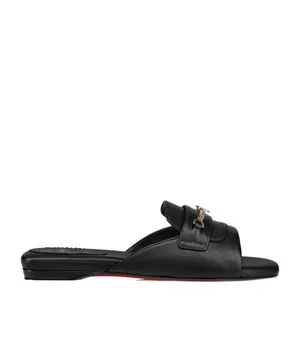 CHRISTIAN LOUBOUTIN Miss Mj Slip-on Mules With Chain Detail