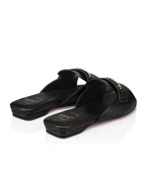 CHRISTIAN LOUBOUTIN Miss Mj Slip-on Mules With Chain Detail