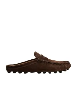 TOD'S Gommino Bubble Suede Mules - Brown