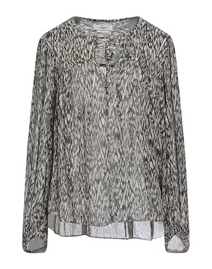 Isabel Marant Étoile Multicolor Long-sleeve V-neck Top - Gray
