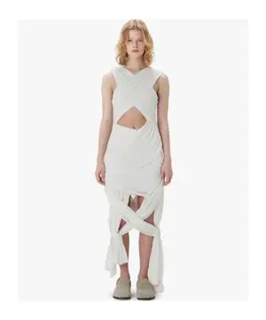 J.W.ANDERSON Draped Wrap Midi Dress
