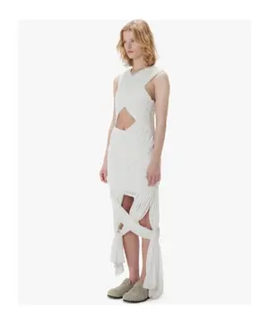 J.W.ANDERSON Draped Wrap Midi Dress