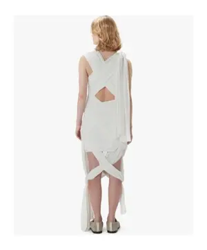 J.W.ANDERSON Draped Wrap Midi Dress