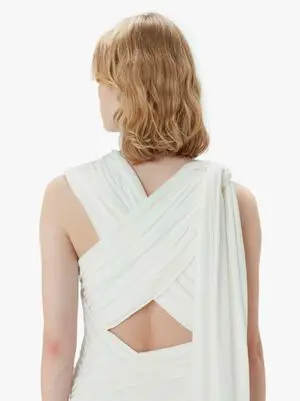 J.W.ANDERSON Draped Wrap Midi Dress