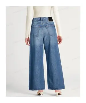 Sportmax Wide-leg Distressed Denim Jeans