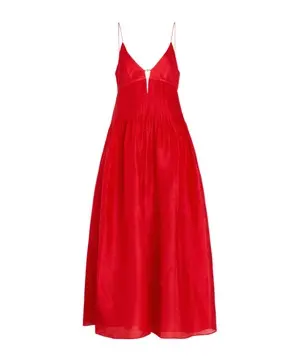 Tory Burch V-neck Zip Dress - Red