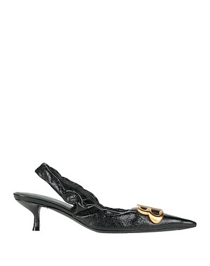 Balenciaga Leather Mary Jane Shoes - Black