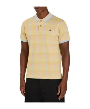VIVIENNE WESTWOOD Cotton Plaid Polo Shirt