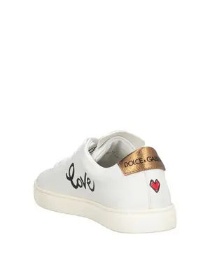 Dolce & Gabbana Solid Color Leather Casual Shoes