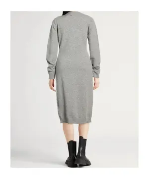 Sportmax Long Sleeve V-neck Dress