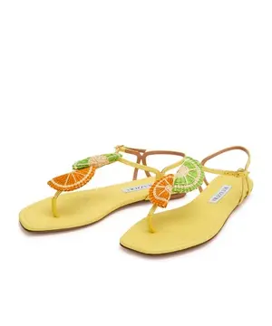 AQUAZZURA Handmade Woven Sandals