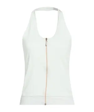 Brunello Cucinelli Solid Color Sleeveless Cami Top - White