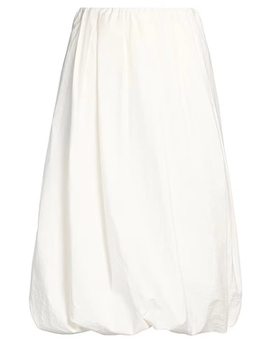 Brunello Cucinelli Solid Color Bubble Skirt - White