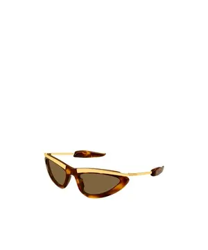Bottega Veneta Metal Sunglasses - Brown