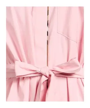 Burberry Minimalist Long Sleeve Shirt Dress