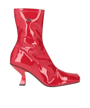 DIESEL® Casual Shiny Ankle Boots - Red