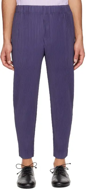 Issey Miyake Homme Plissé Pleated Tapered Trousers