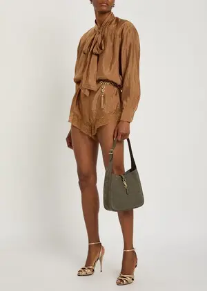 Saint Laurent Grain Leather Shoulder Bag
