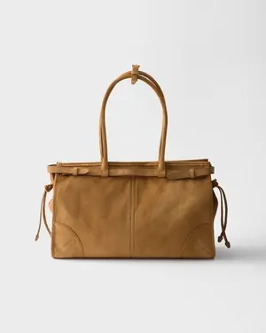 Prada Bonnie Large Suede Handbag