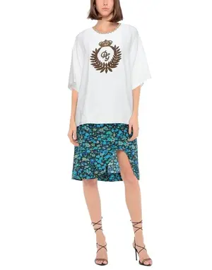 Dolce & Gabbana Short-sleeved Top With Embellished Emblem