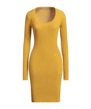 Burberry Fitted Dress - Yellow