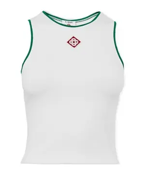 Casablanca Logo Patch Vest - White