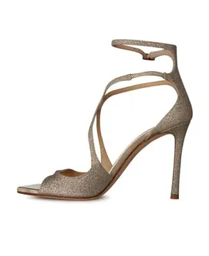 JIMMY CHOO Square-headed High-heeled Sandals