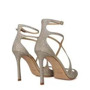JIMMY CHOO Square-headed High-heeled Sandals