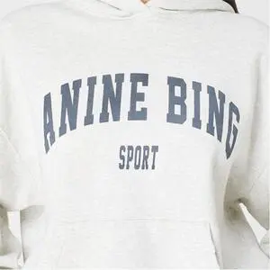 ANINE BING Long Sleeve Hooded Sweatshirt