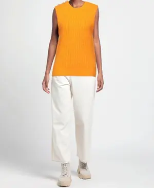 GANNI Sleeveless Crewneck Jumper With Crystal Embellishments