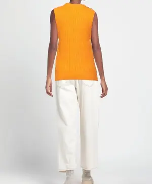 GANNI Sleeveless Crewneck Jumper With Crystal Embellishments