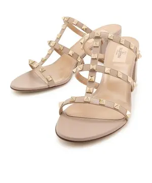 Valentino Garavani Stud Sandals - Nude