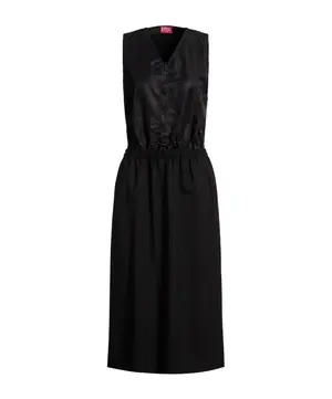DIESEL® Minimalist Solid Color Sleeveless Dress - Black