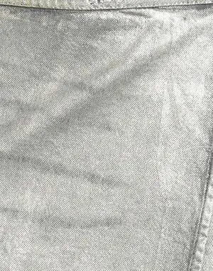 DIESEL® Metallic Denim Wrap Skirt