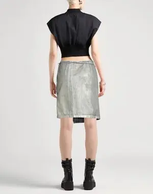 DIESEL® Metallic Denim Wrap Skirt