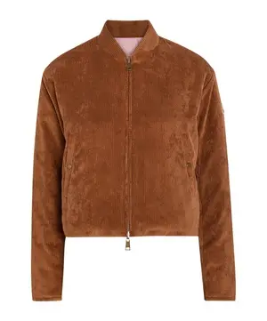 Moncler Padded Corduroy Reversible Bomber Jacket - Brown