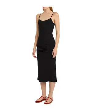 TOTEME Draped Jersey Midi Dress