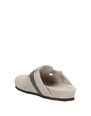 Brunello Cucinelli Suede Mules With Buckle Fastening
