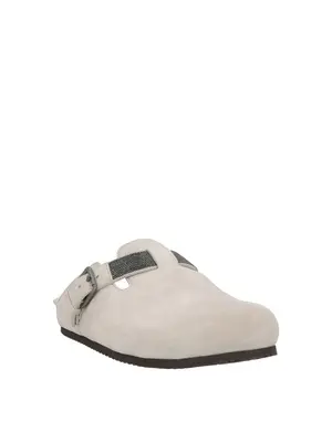 Brunello Cucinelli Suede Mules With Buckle Fastening