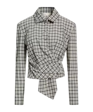 Tory Burch Plaid Long Sleeve Shirt