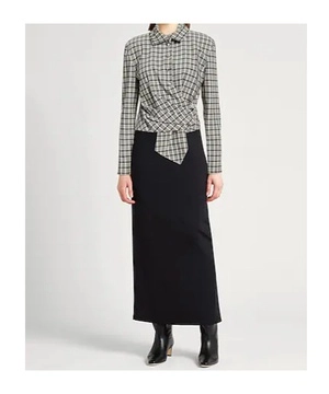 Tory Burch Plaid Long Sleeve Shirt