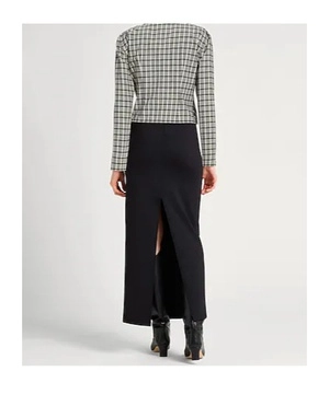 Tory Burch Plaid Long Sleeve Shirt