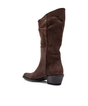 Khaite Draped Suede Mid-calf Boots