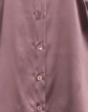 Dolce & Gabbana Satin Bow Collar Blouse